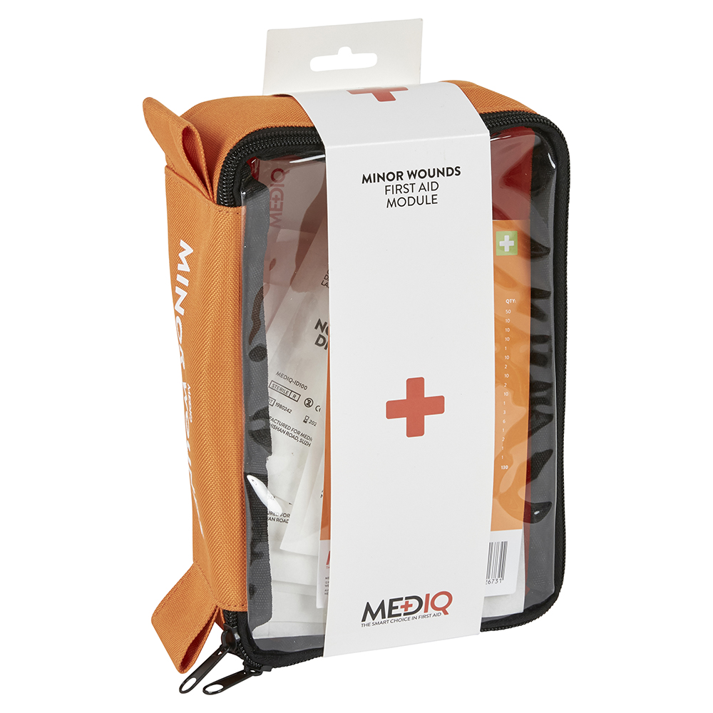 MEDIQ INCIDENT READY FIRST AID MODULE MINOR WOUNDS IN ORANGE SOFTPACK ...