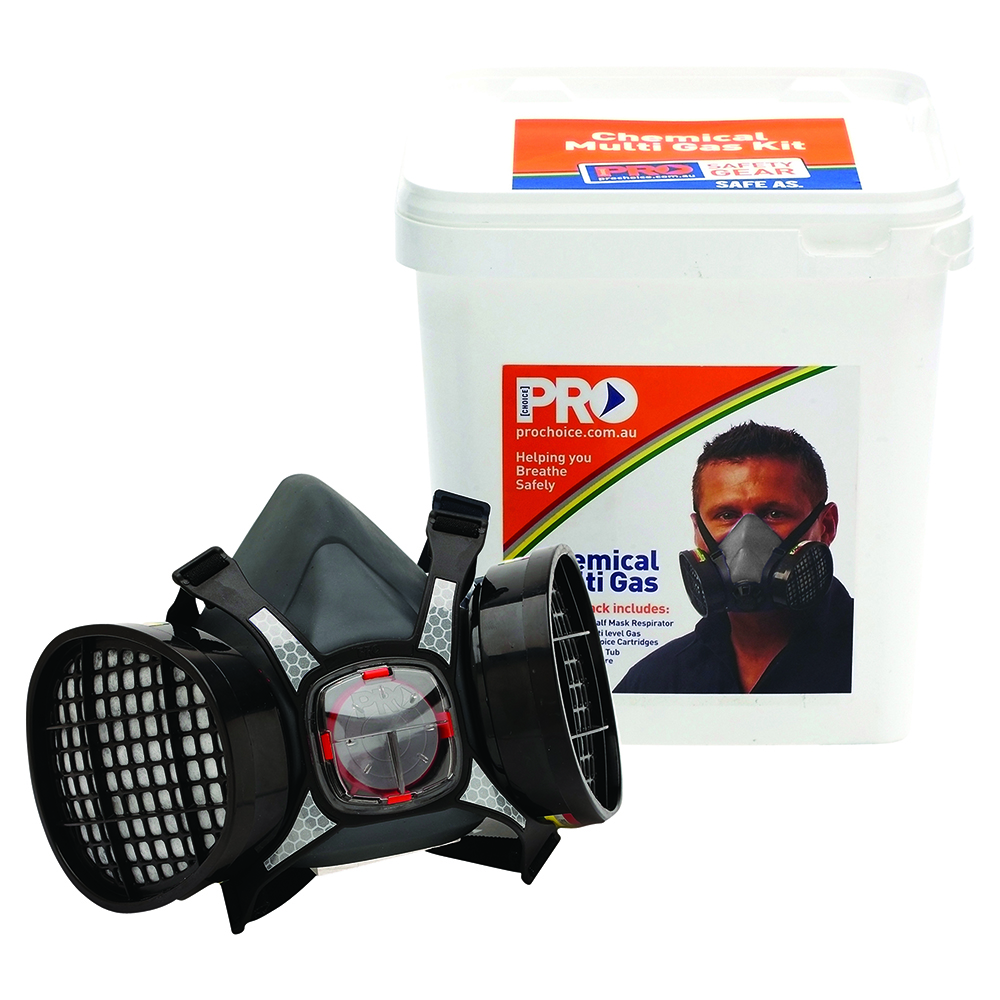 CHEMICAL KIT HALF MASK + ABEK1 CART - RETAIL BLISTER PACK WITH ABEKI ...
