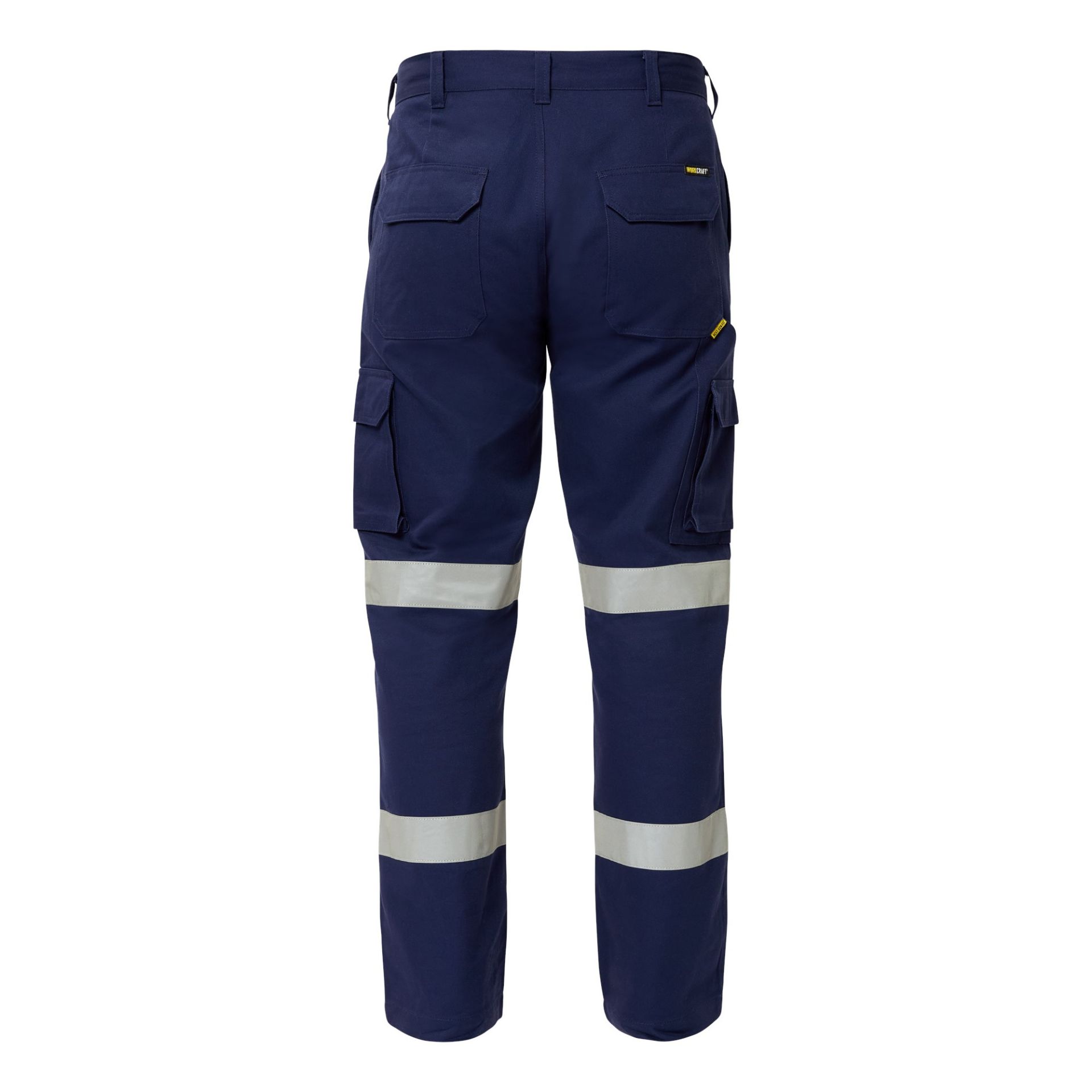 WORKCRAFT Reflective Cotton Drill Cargo Trouser | Evolution Safety ...