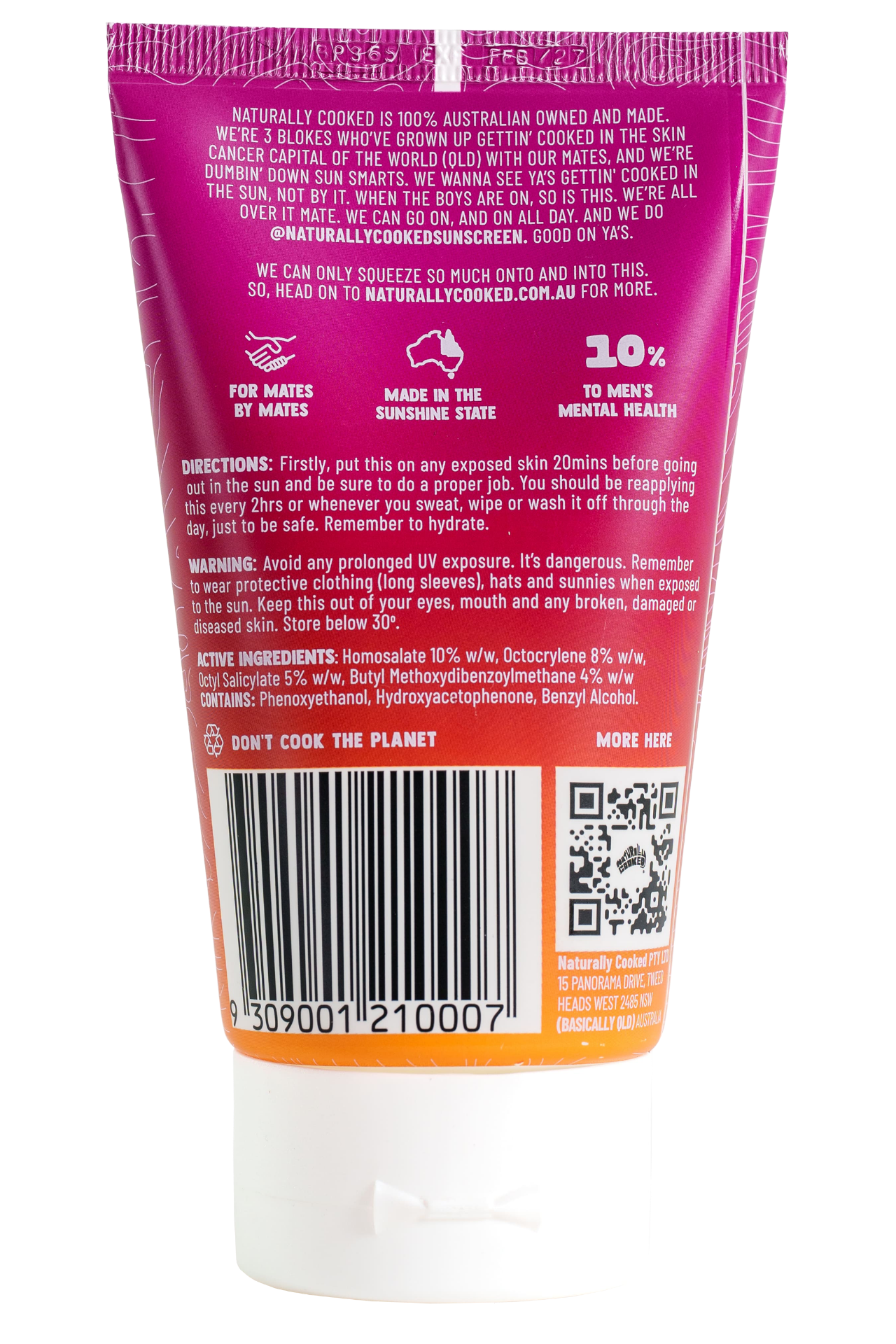 Naturally Cooked SPF50+ Sunscreen Lotion - 150mL | Evolution Safety ...