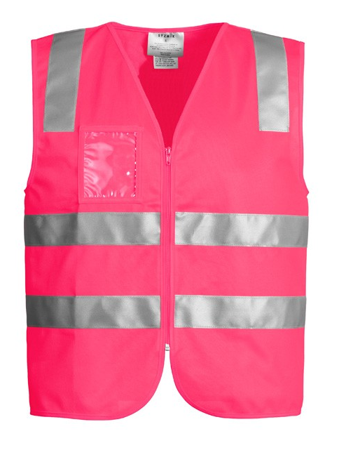 Unisex Hi Vis Zip Vest | Evolution Safety Australia