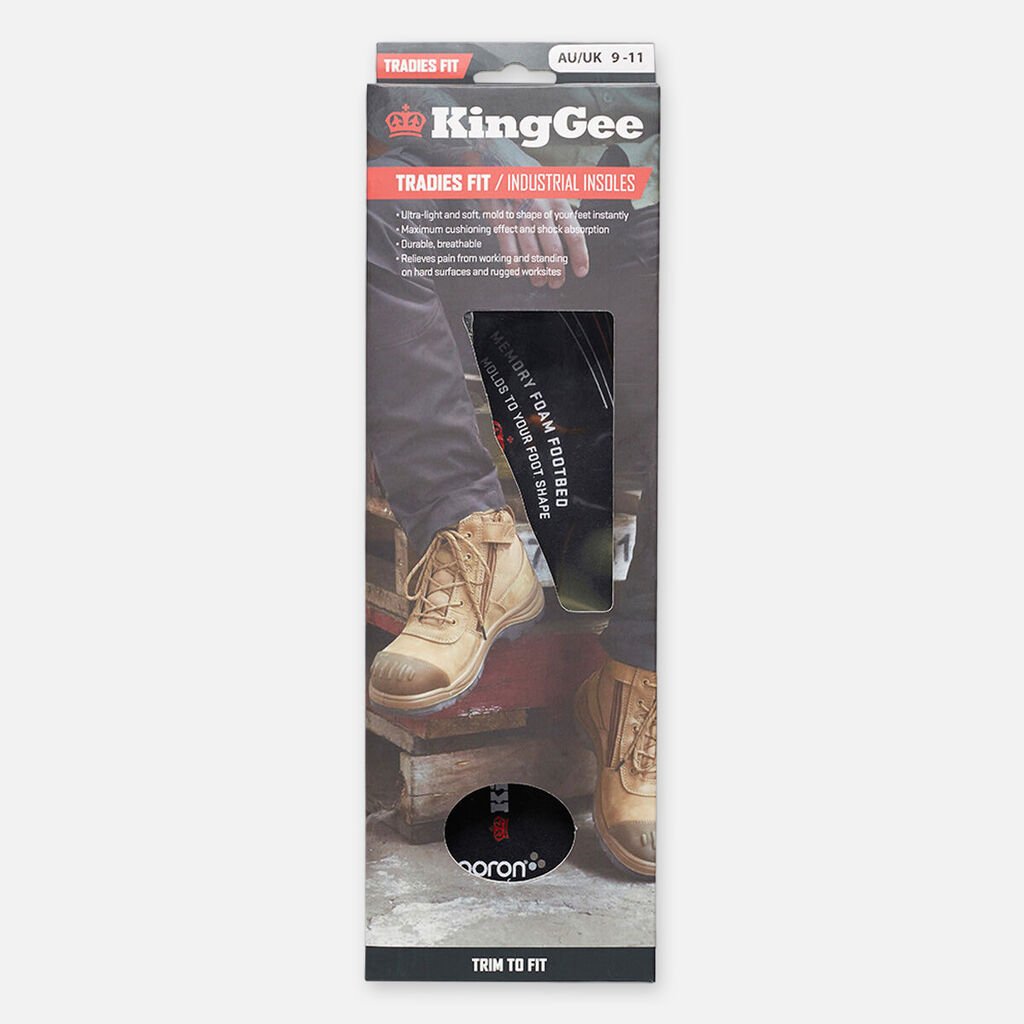 King Gee TRADIE MEMORY FOAM INSOLES | Evolution Safety Australia