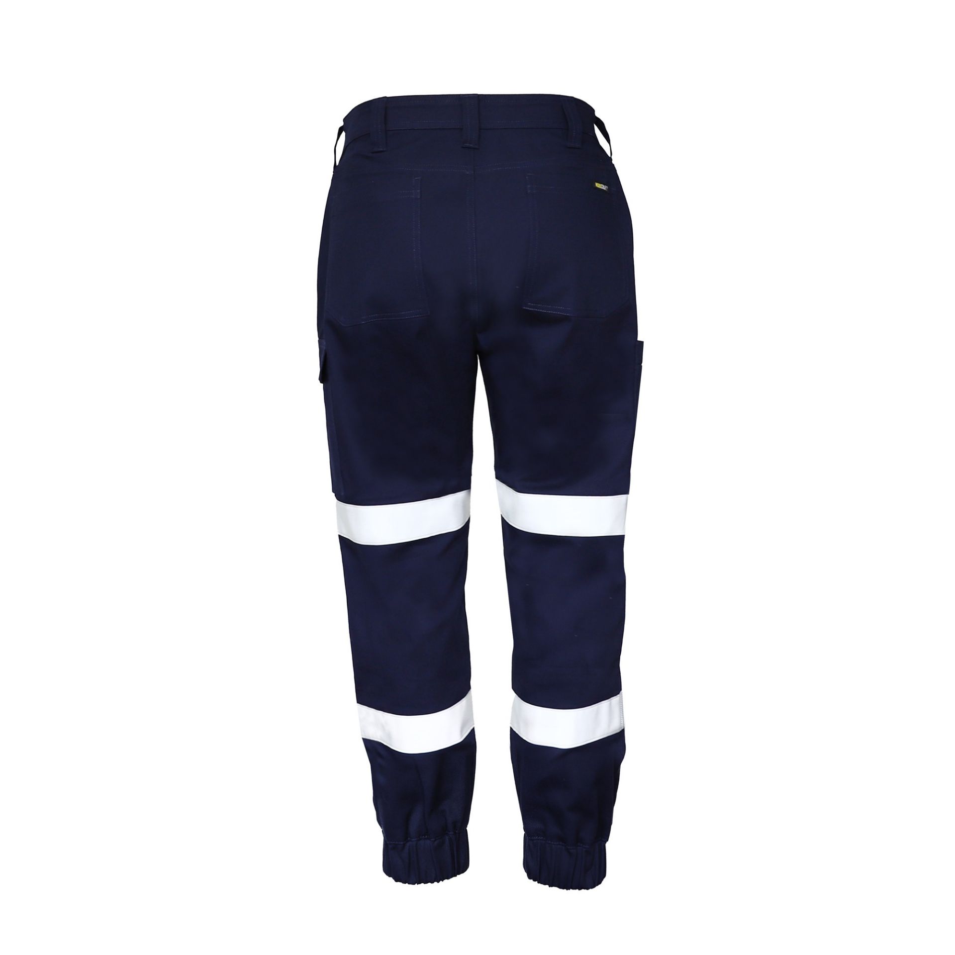 WORKCRAFT Men’s Stretch Drill Cargo Pants with Reflective Tape and ...